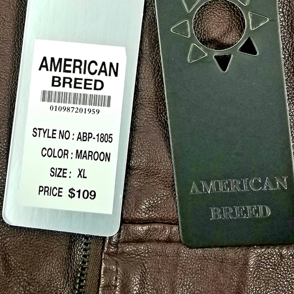 American Breed | Jackets & Coats | American Breed Pleather Mens Bomber ...